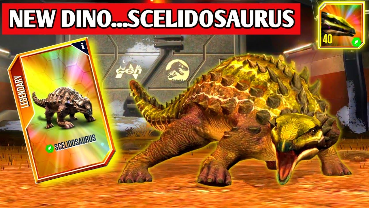 New Dinosaurs SCELIDOSAURUS Max X3 Level 40 & Battle | Jurassic World ...
