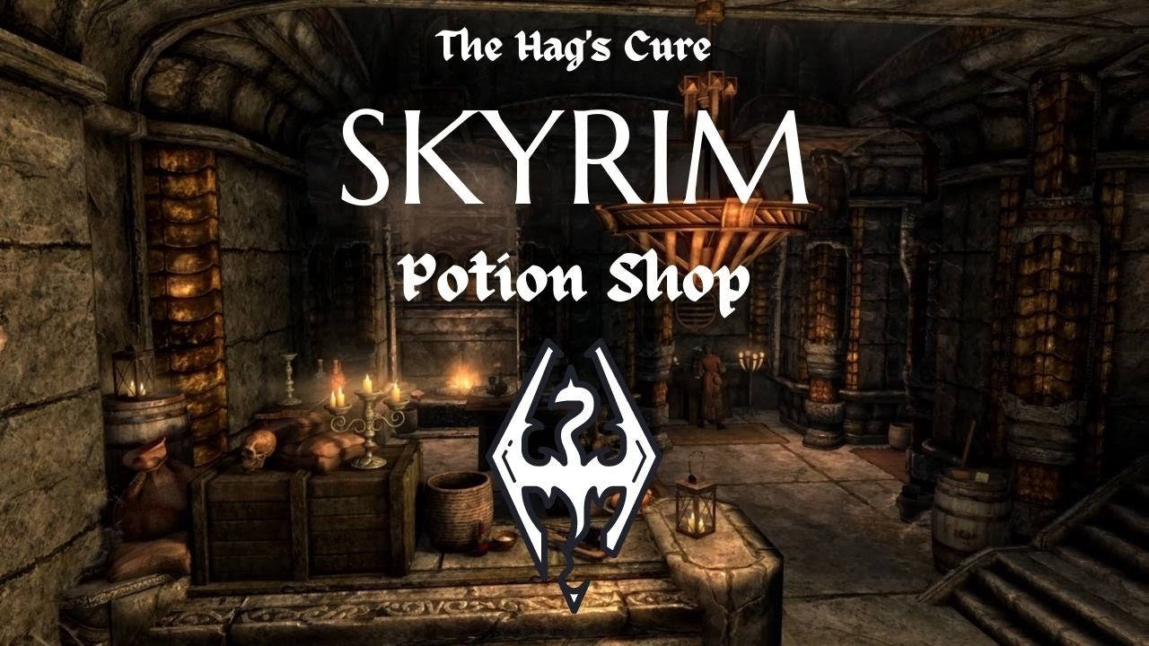 Skyrim | The Hag's Cure | Potion Shop | ASMR Ambience - YouTube
