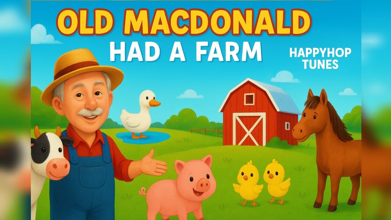 Old MacDonald Had a Farm 🐄🐷🐥 | Kids Nursery Rhyme with Animal Sounds ...