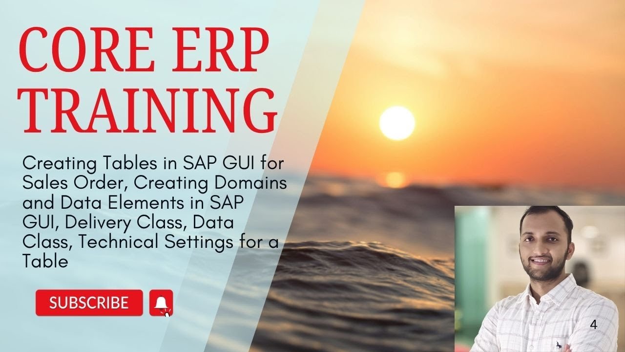 3. Creating Tables in SAP GUI for Sales Order, Creating Domains and ...
