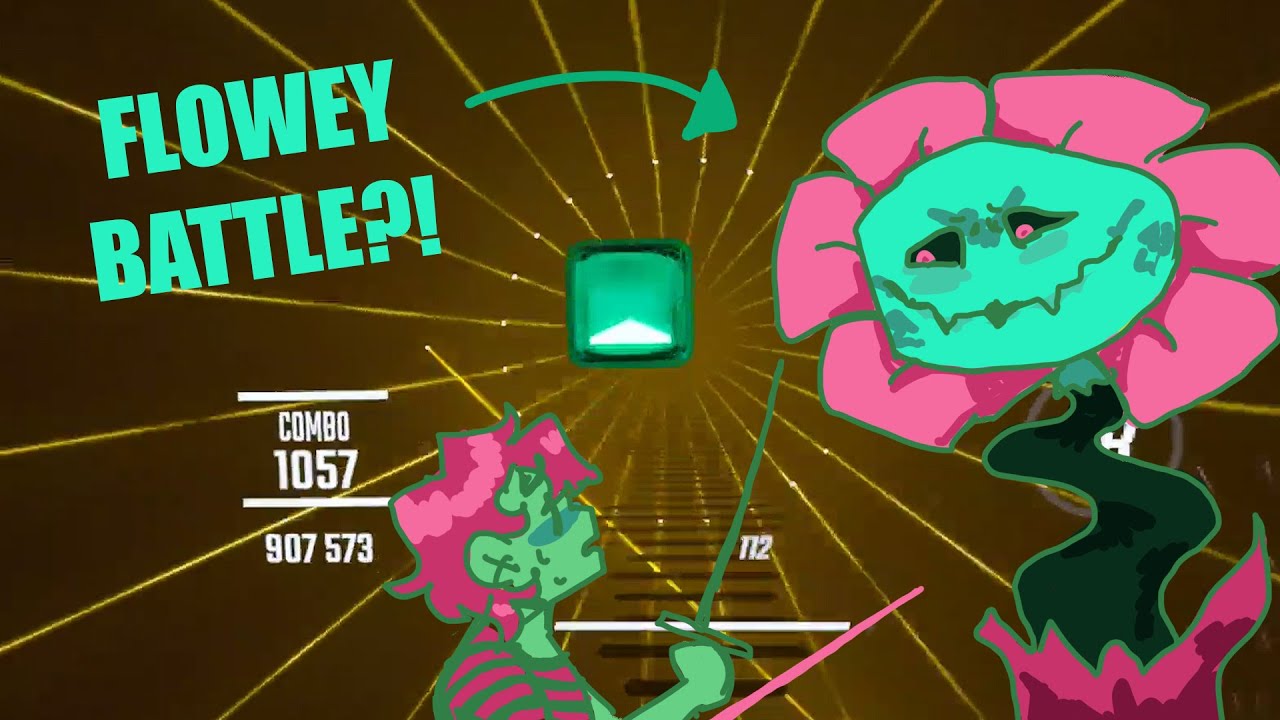 Beat Saber | Flowey Battle - Undertale | Expert [FULL COMBO] - YouTube
