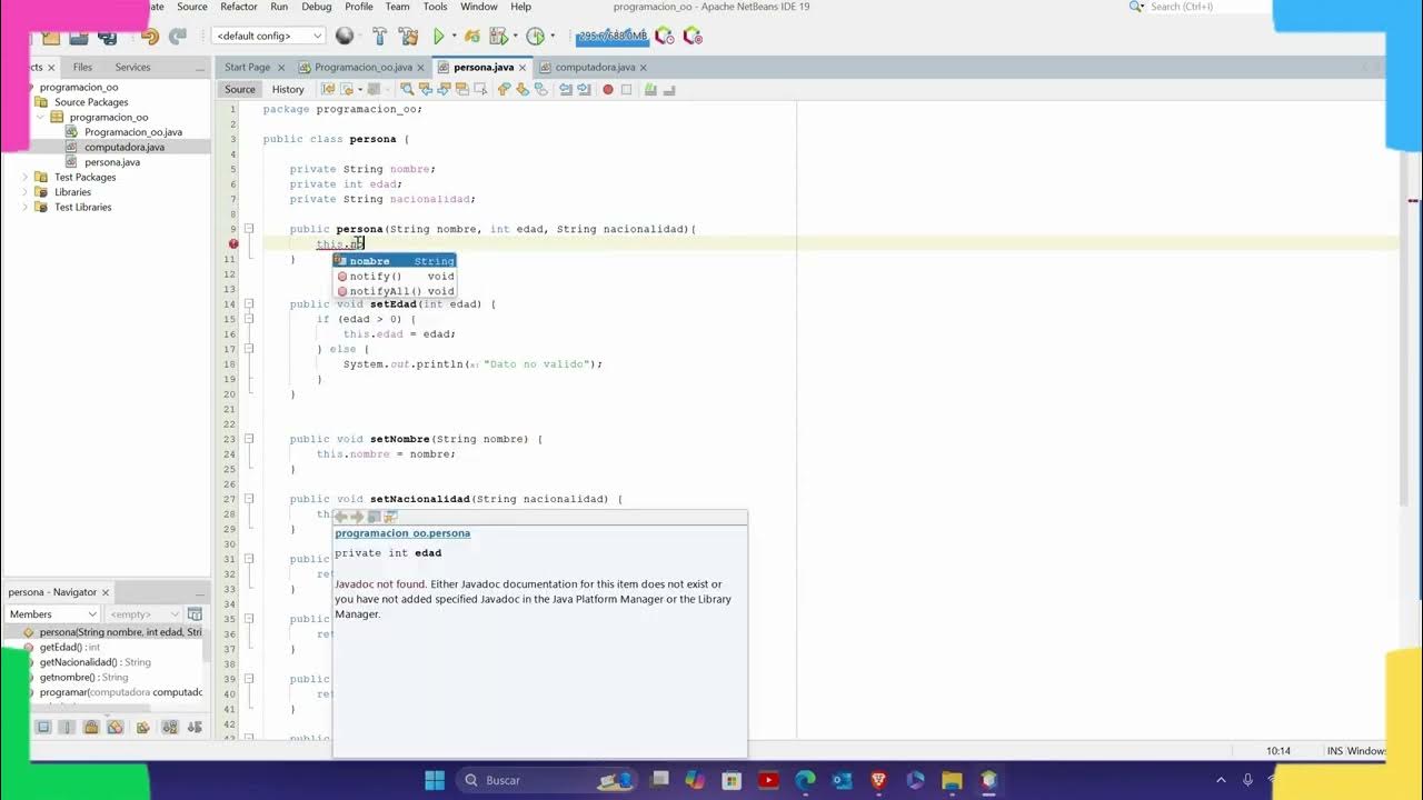 Constructores en Java - POO - YouTube
