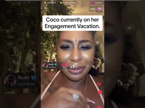Coco de thick lashing back at haters on her engagement trip