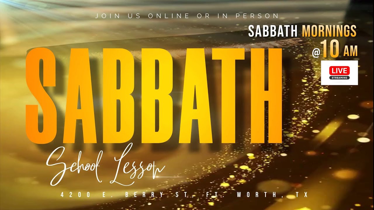 Sabbath School Lesson Study Qt.3 Lesson#13 9-28-24 - YouTube