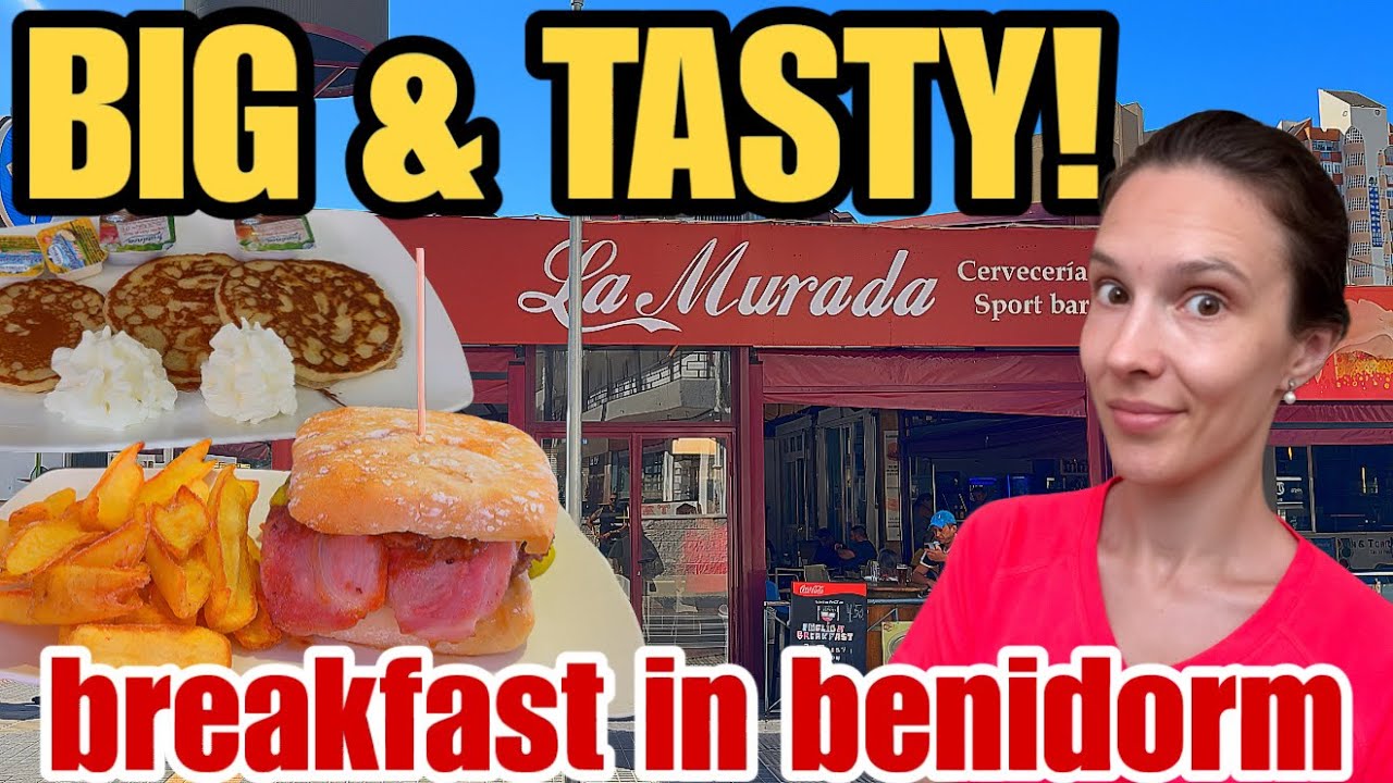 We tried GIANT Breakfast in Benidorm – The Bar EVERYONE visit! 😯🍔 - YouTube