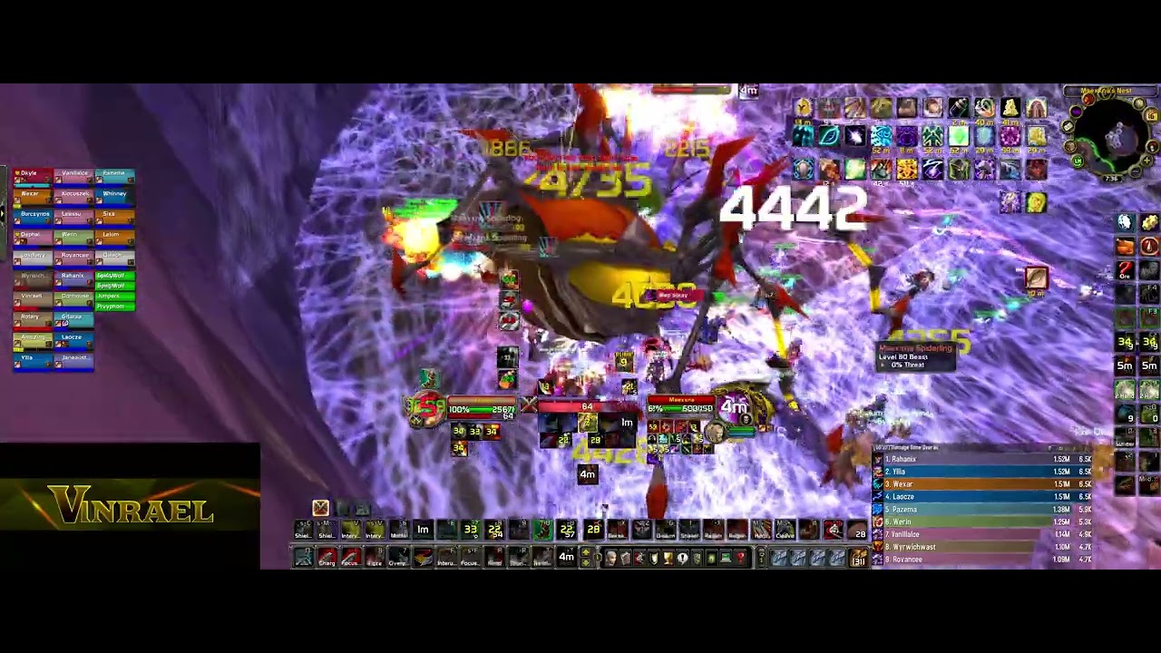 Arms Warrior Wotlk Classic | Naxx 25 - Maexxna 99% Parse (My six id) 5 ...