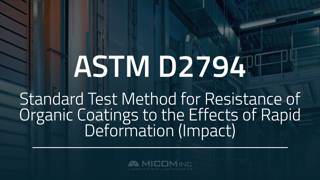 ASTM D2794 Standard Test Method for Resistance of Organic Coatings to ...