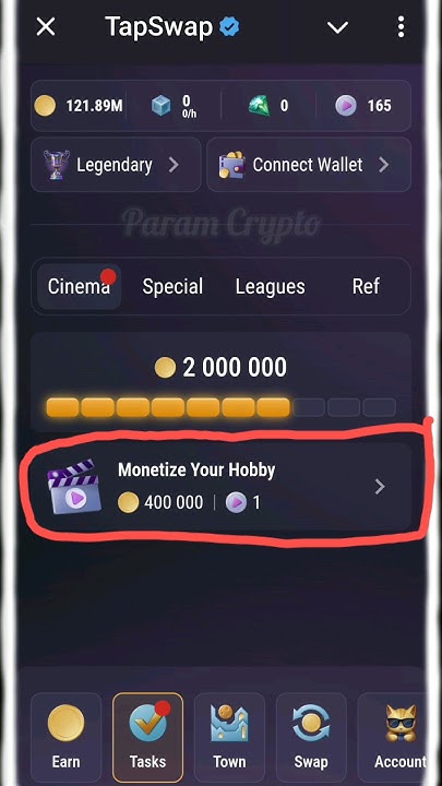 Monetize Your Hobby! Code Tapswap | How to Monetize Your Hobby | Today 23 August Tapswap Video ...