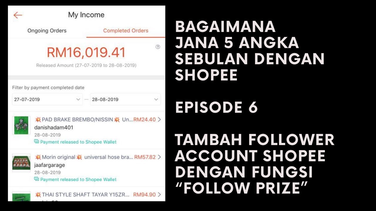 Cara Naikkan Follower Shopee Anda Dengan Fungsi "Follow Prize" - YouTube