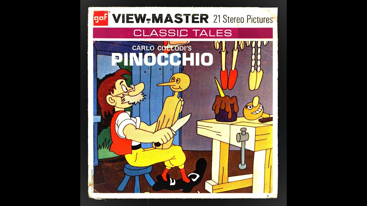 View-Master reading of, Pinocchio, from the 3D Booklet, Erzählung ...
