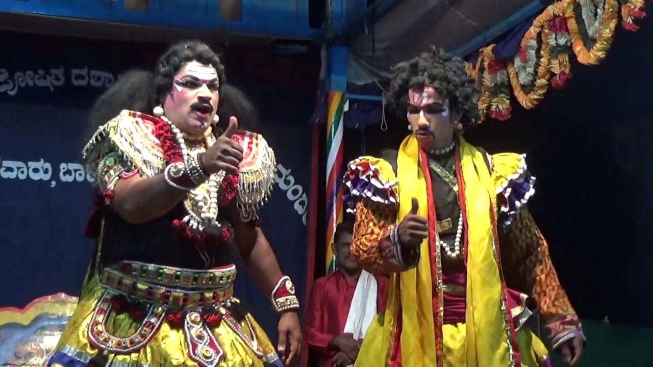 Yakshagana -- Tulu - Naga Devathe - 3 - Neerchal-Badaga bellur Hasya ...
