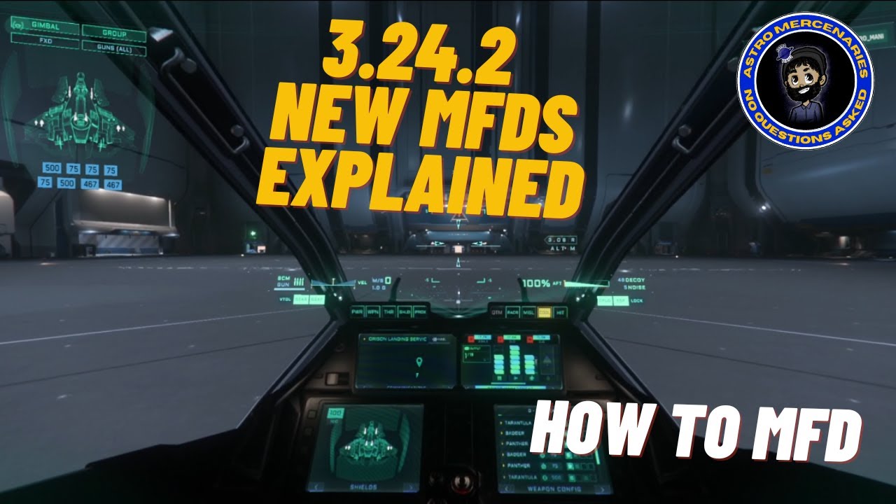 3.24.2 MFDs Showcase and Explained in Depth | Star Citizen How use MFDs in PTU - YouTube