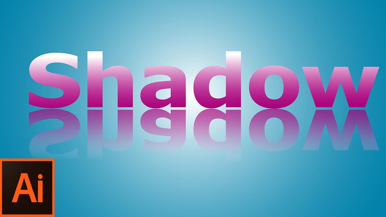 How To Add Shadow Or Reflection To Your Text In Illustrator - Adobe ...