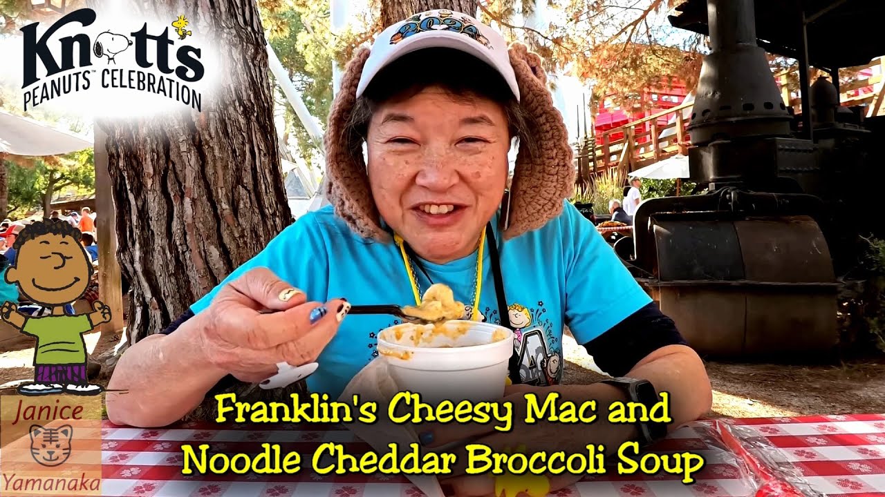 2024 Knott's Peanuts Celebration: Franklin's Mac and Cheesy Noodle ...