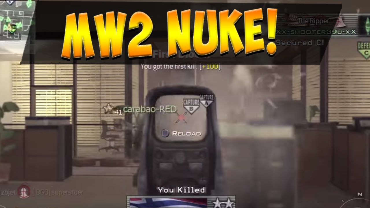 Modern Warfare 2 M4 Nuke Trailer Gameplay - YouTube