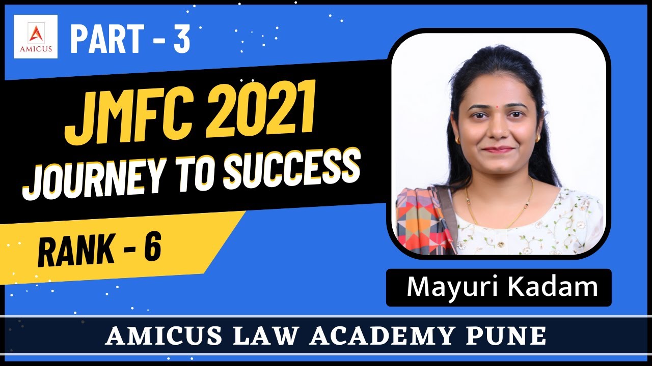 Tips for Success by JMFC Selected candidate | Mayuri Kadam | Rank 6 ...
