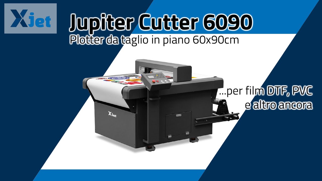 Xjet Jupiter Cutter 6090 - Plotter da taglio in piano 60x90cm - YouTube