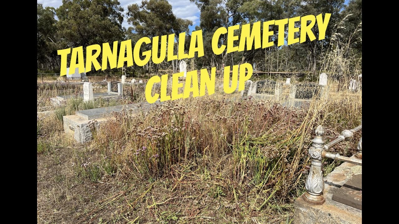 Tarnagulla Cemetery - Free Grass and weed Clean Up 1 - YouTube