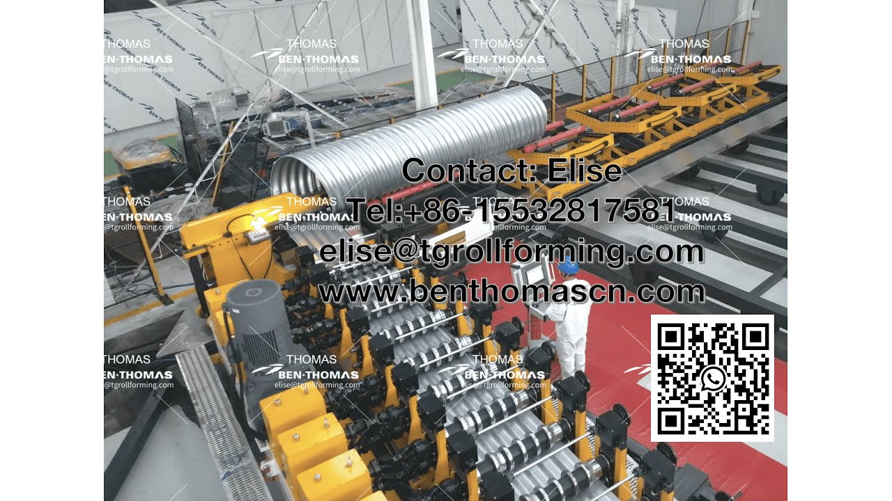 helically corrugated pipe mill with recorrugator machine | spiral ...