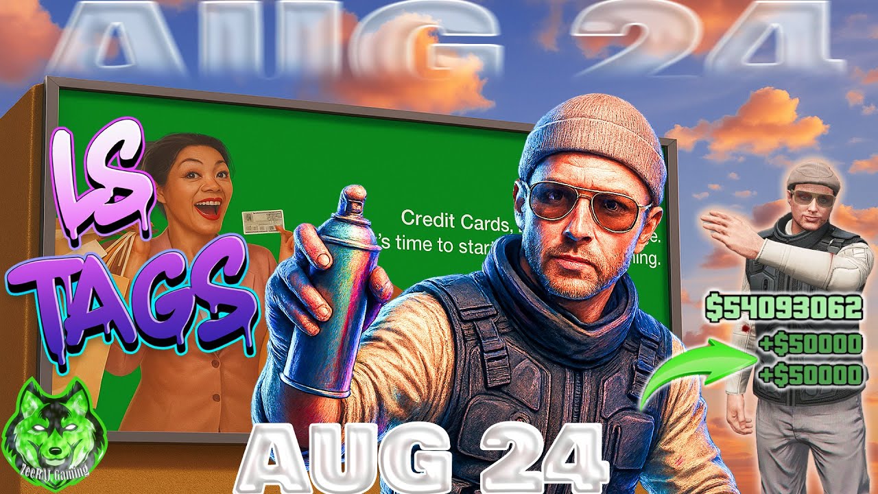 GTA Online LS Tags Location Today Aug 24 | I Found ALL 5 LS Tags in GTA ...