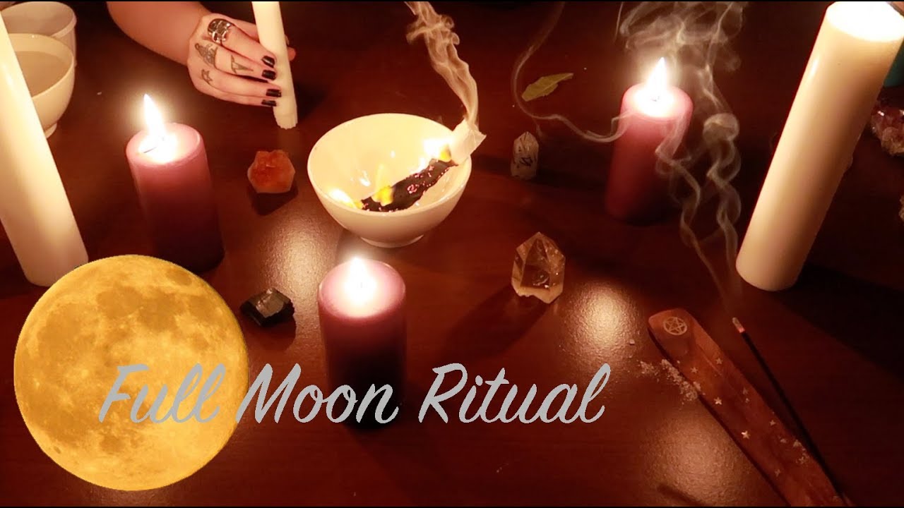 FULL MOON RITUAL 🕯🌑 Remove the old energy 🔥 Powerful Let Go Ritual ...