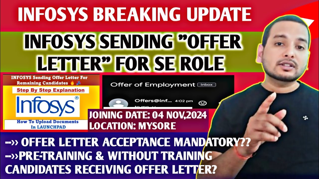 Infosys Sending 200+ Candidates Offer Letter | Onboarding Update - a ...