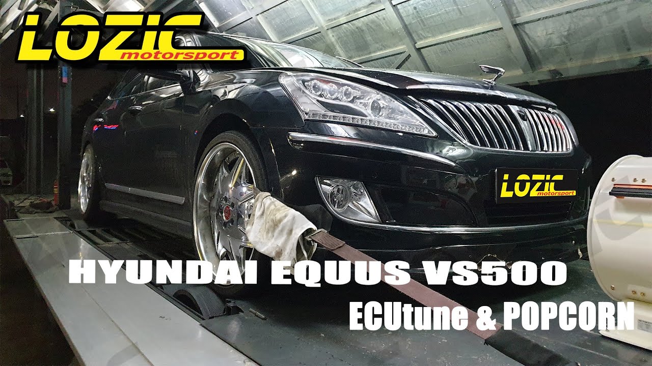 HYUNDAI EQUUS VS500 ECUtune POPCORNtune 현대 에쿠스VS500 ECU맵핑 팝콘맵핑 - YouTube