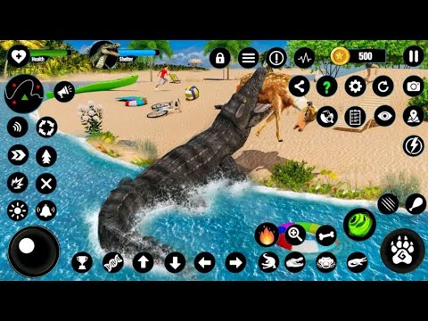 Crocodile Games Hungry Animal: Angry Crocodile Simulator Wild Hunt ...