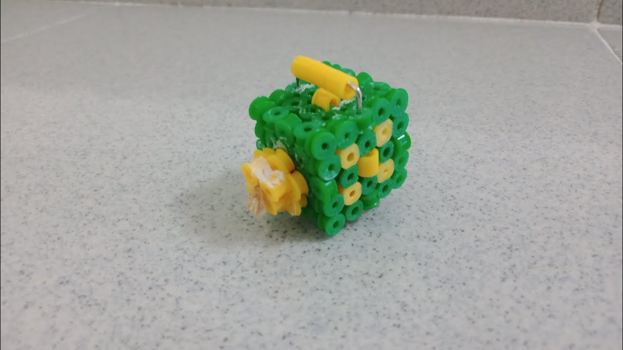 Perler bead fidget cube - YouTube