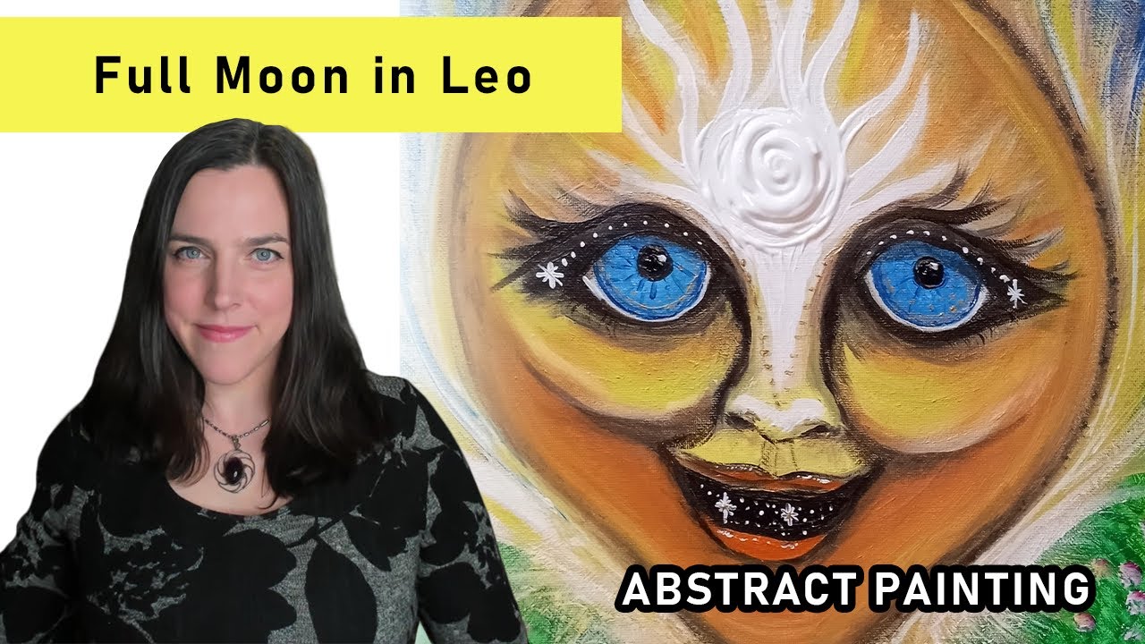 Full Moon in Leo Painting - Learn Astrology for Beginners, Astrological ...