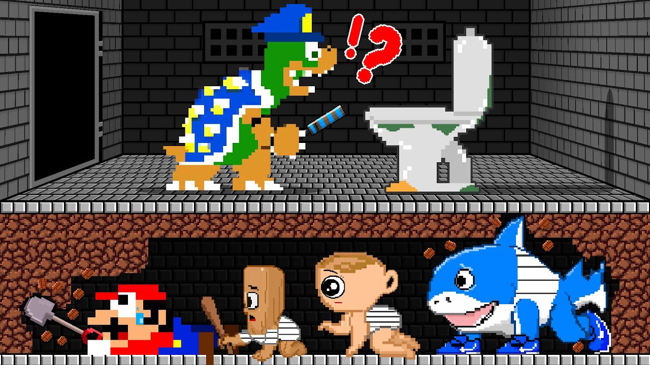 Mario and ITALIAN BRAINROT Prisoner Escape Bowser' Prison Maze | Game ...