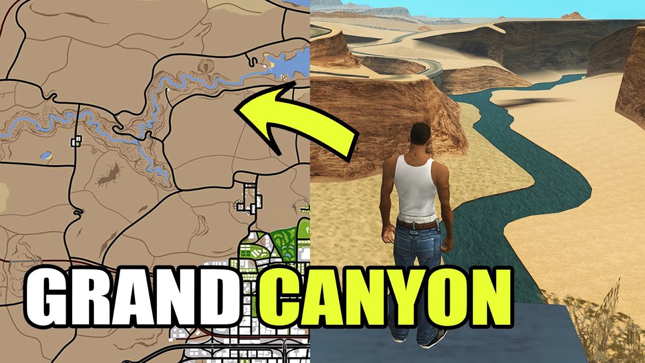 Real Grand Canyon in GTA San Andreas - USA Map (Stars and Stripes Mod ...