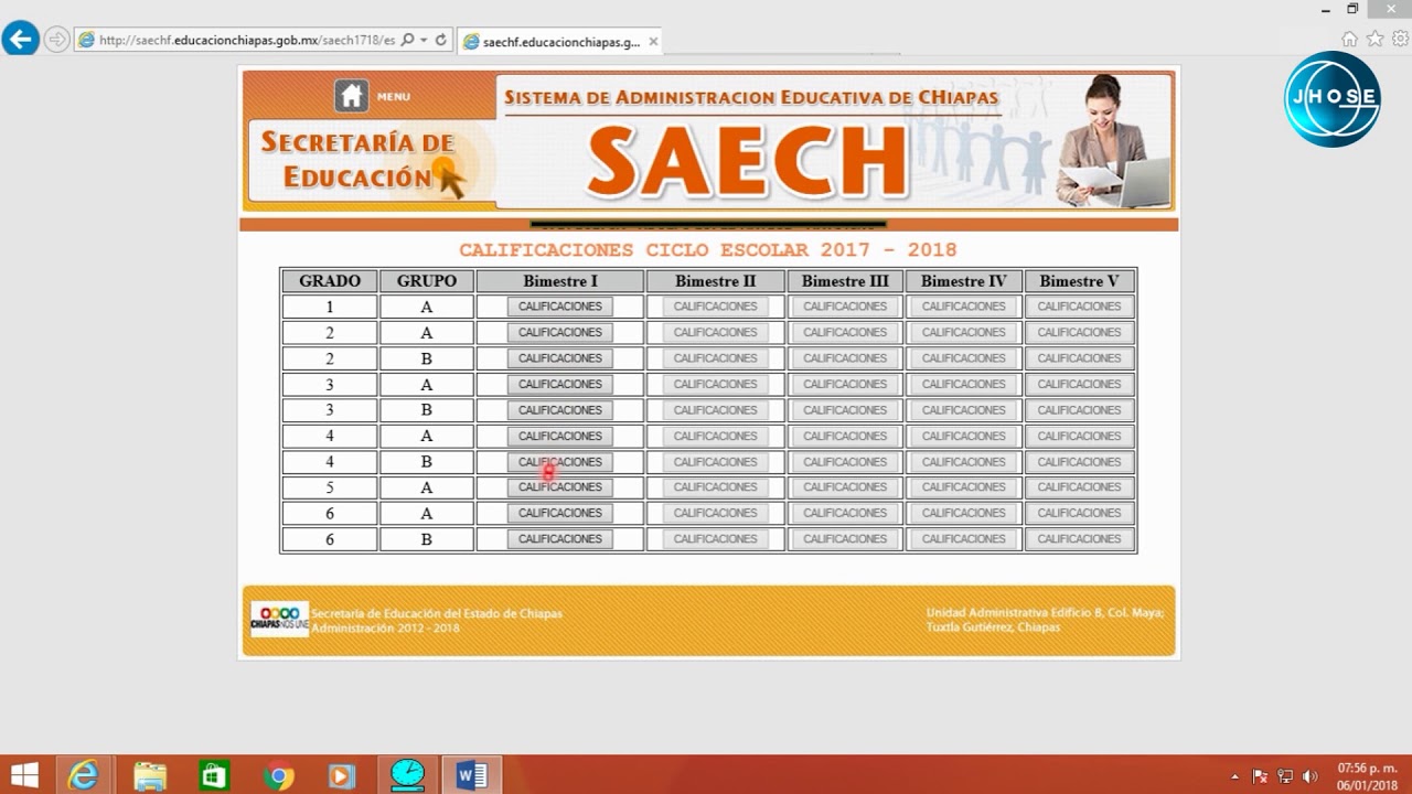 Tutorial subir calificaciones a saech, y oficializar bimestres-HD 2019 ...