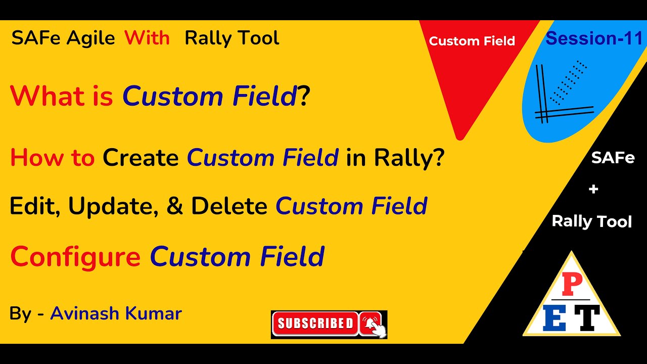 Create custom field in Rally - YouTube