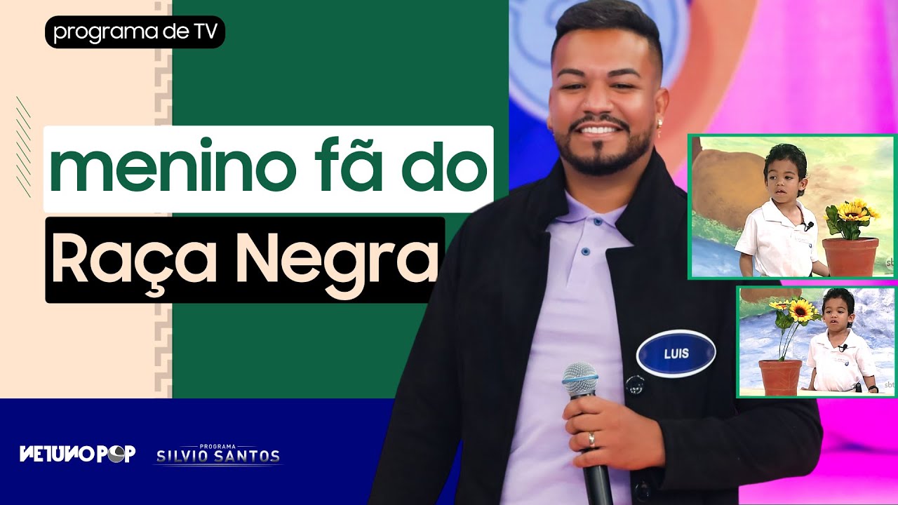 Menino fã Raça Negra | Luis Sales volta ao Programa Silvio Santos e ...