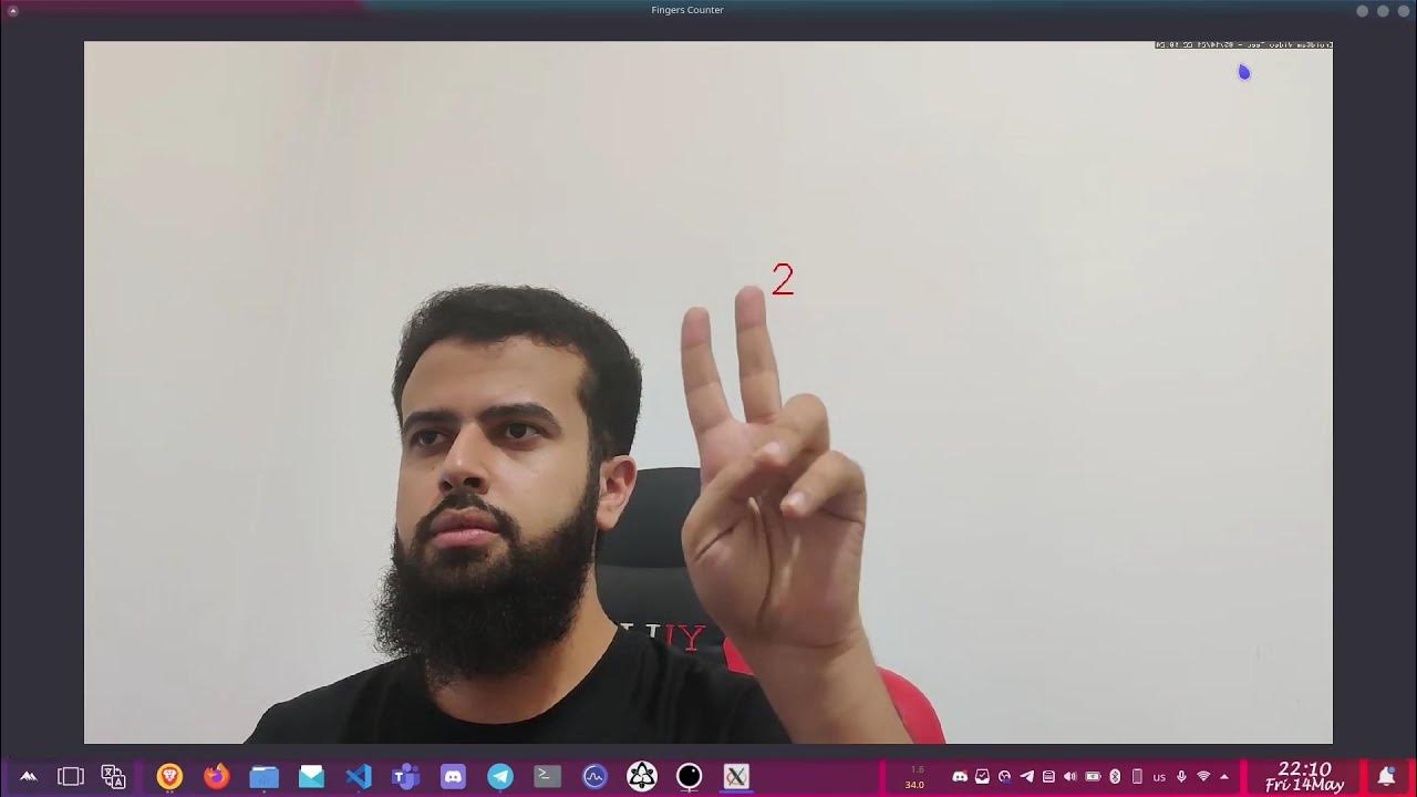 [python] Fingers Counter Demo with OpenCV and Mediapipe - YouTube