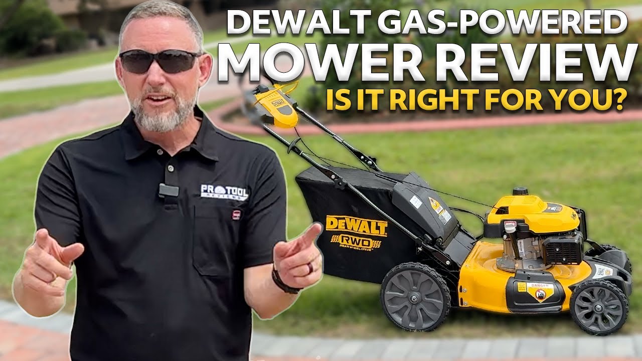 DeWalt RWD Gas-Powered Mower Review - Should You Buy It? - YouTube