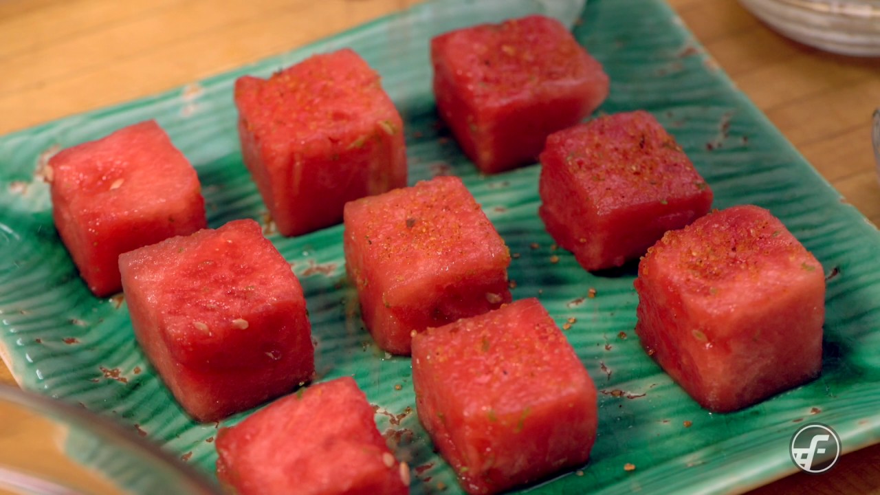 Quick & Easy Spiced Watermelon Cubes Recipe - YouTube