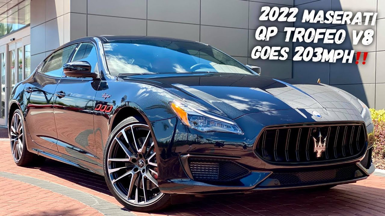 The 2022 Maserati Quattroporte Trofeo V8 Is Beauty and The BEAST - YouTube