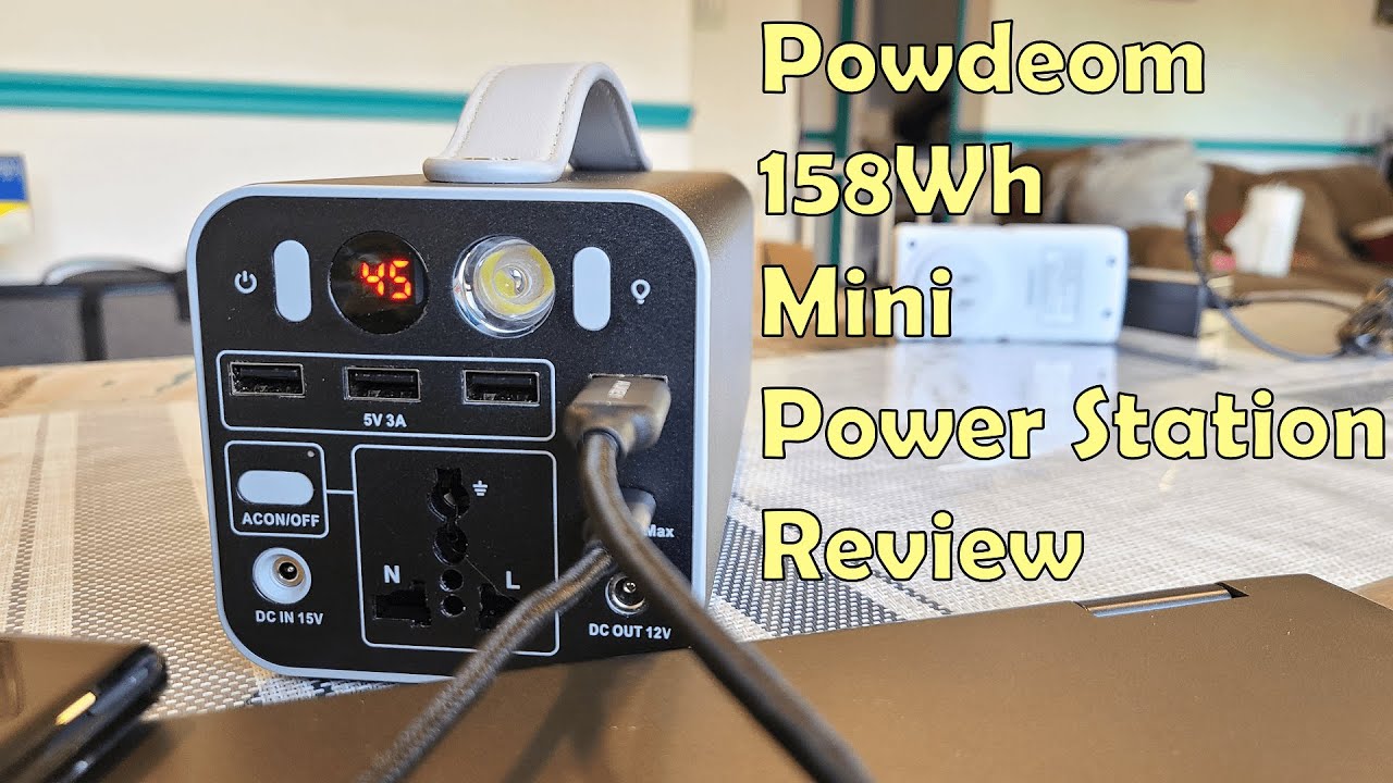 Powdeom 158Wh Mini Power Station Review - YouTube