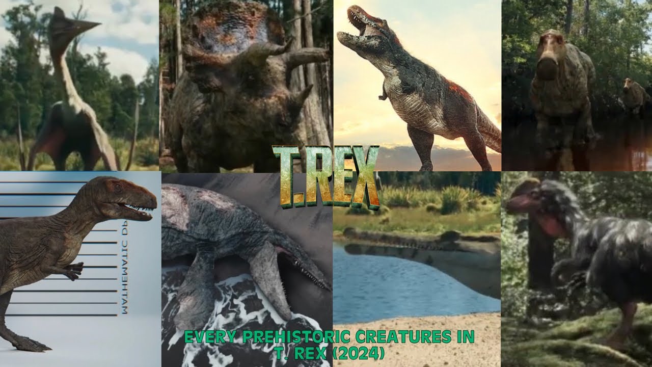 Every Prehistoric Creatures In T. Rex (2024) - YouTube