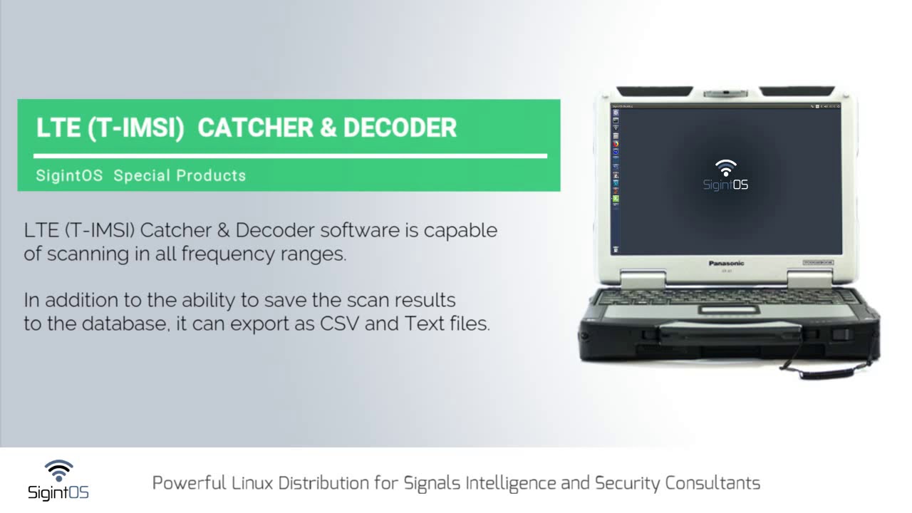 SigintOS T-IMSI Catcher And Decoder - YouTube