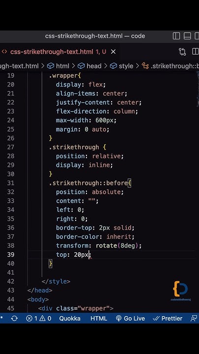 Css Strikethrough Youtube