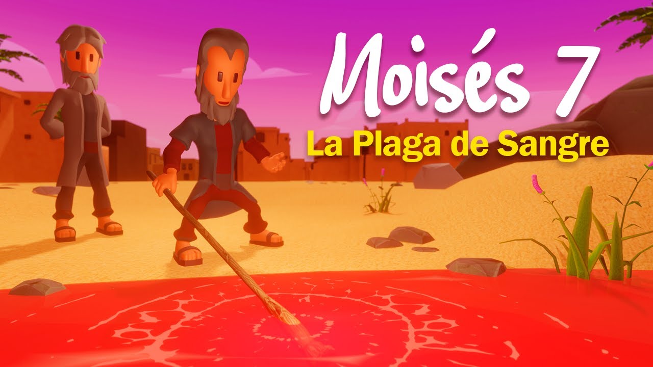 MOISÉS 7: La Plaga de Sangre 🩸 BIBTOONS | Historias Biblicas Animadas ...