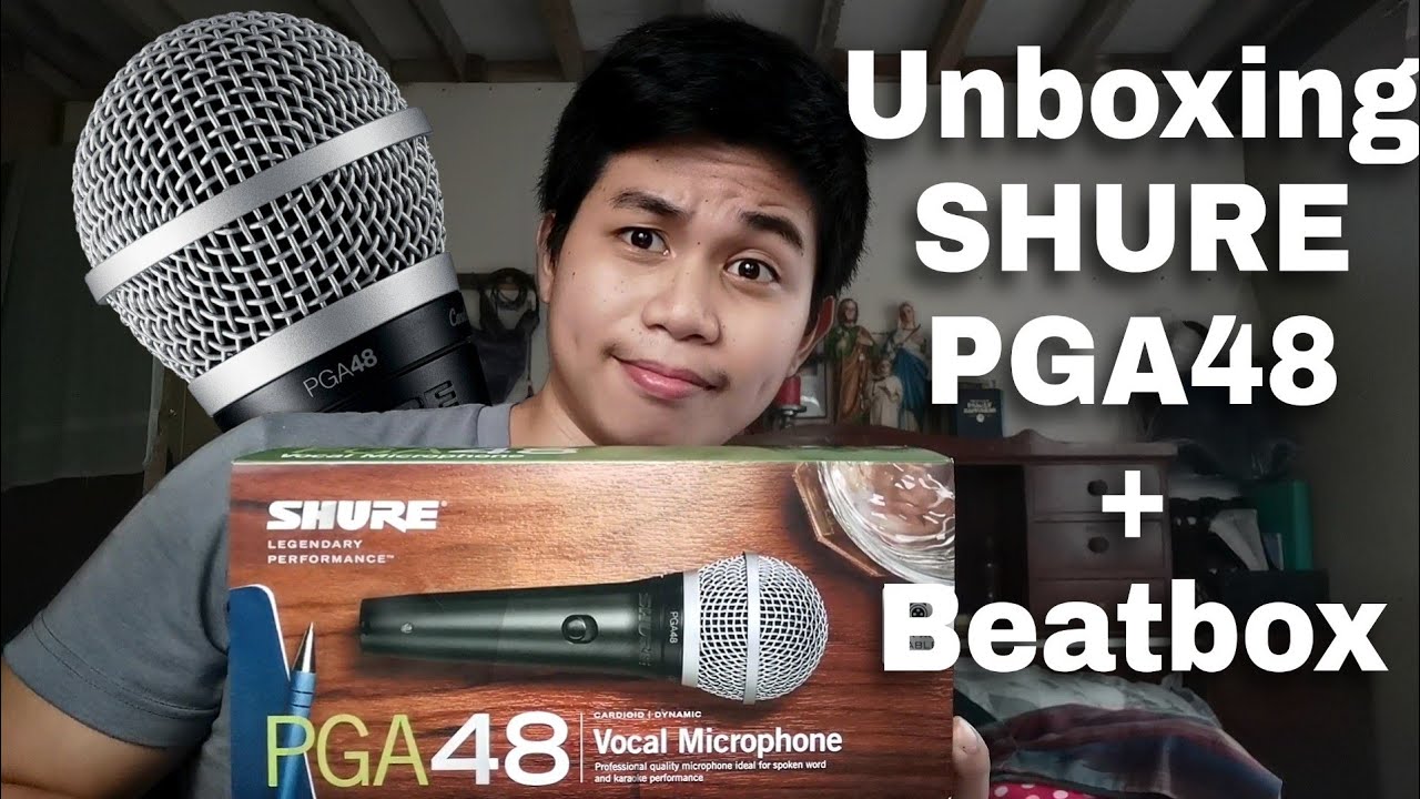 Budget BEATBOX Microphone??? | Unboxing Shure PGA48 + Beatbox test ...