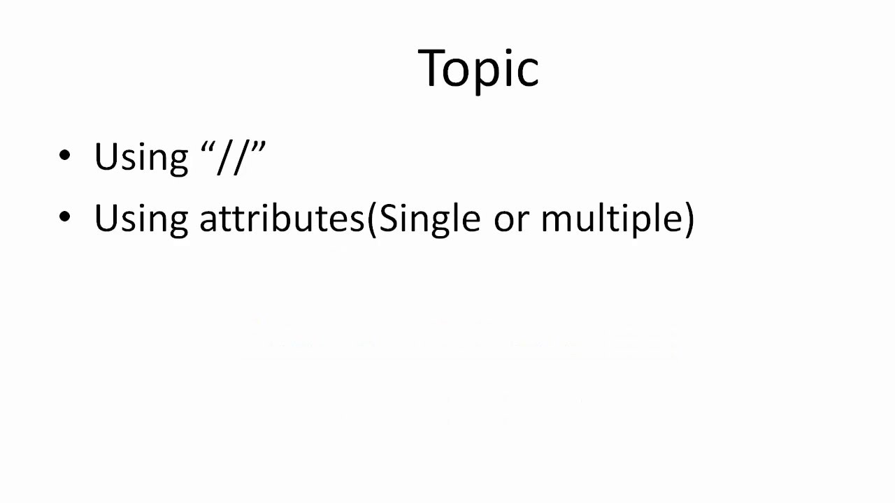 Relative Xpath Using Attribute YouTube Relative Xpath Using Attribute YouTube