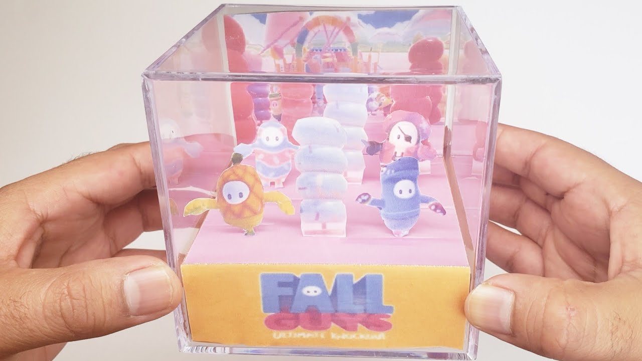 How to make a Fall Guys Diorama - YouTube