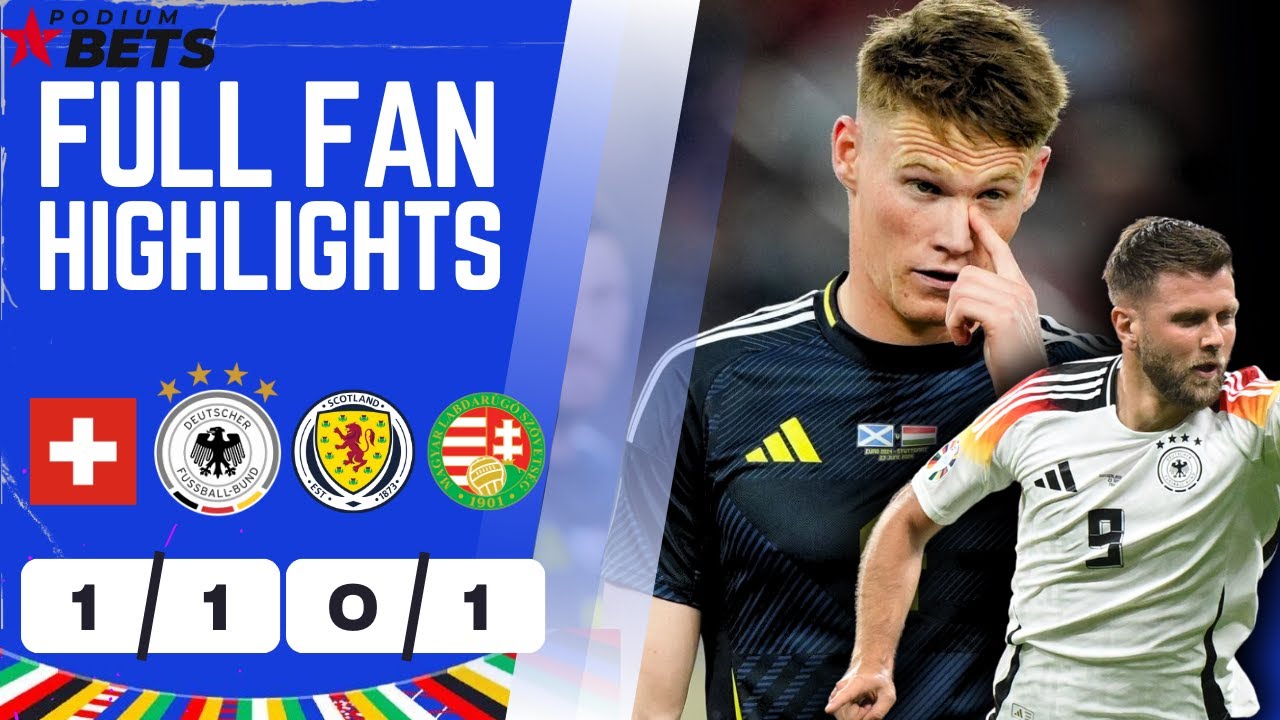 SCOTLAND DISASTER & OUT! Scotland 0-1 Hungary⚽ Switzerland 1-1 Germany ...