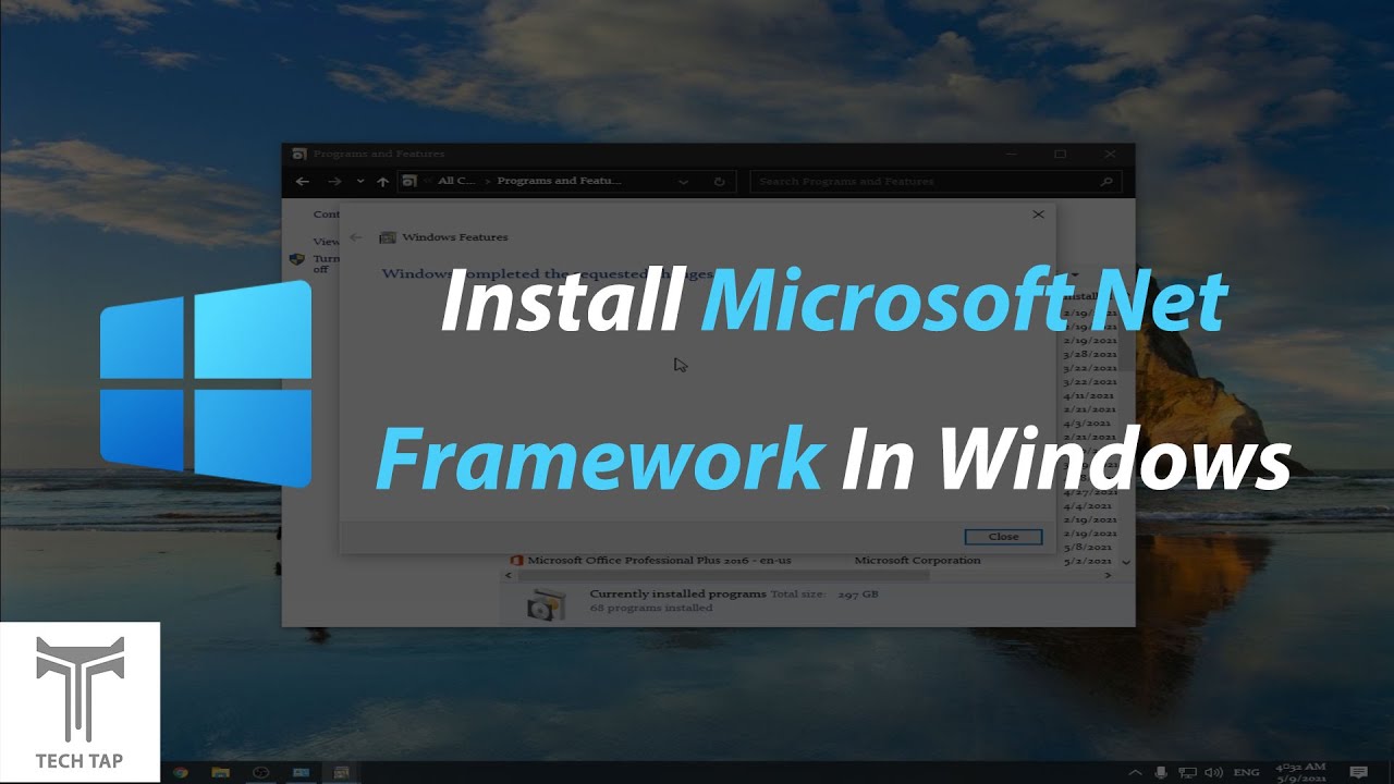 Install Microsoft Net Framework On Windows 10 - YouTube