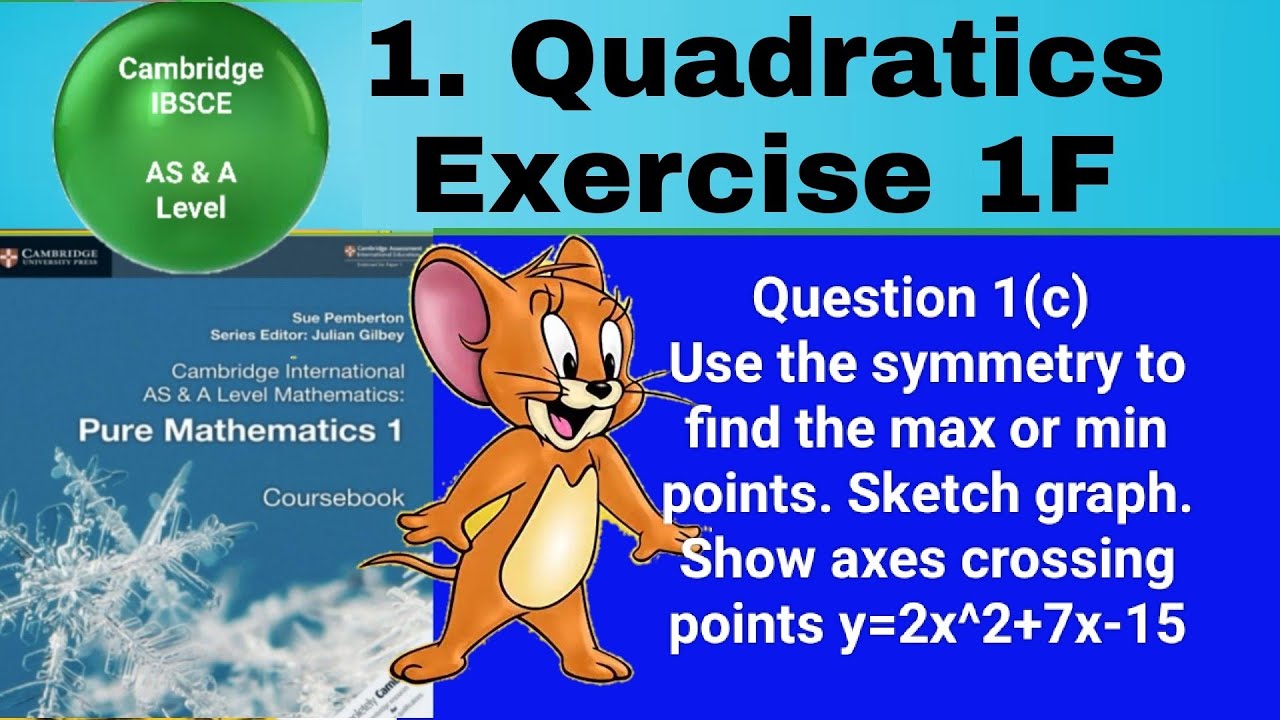 Use The Symmetry To Find The Max Or Min Points Sketch Graph Show Axes use-the-symmetry-to-find-the-max-or-min-points-sketch-graph-show-axes